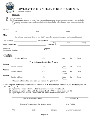 Fillable Online APPLICATION FOR NOTARY PUBLIC COMMISSION Fax Email ...