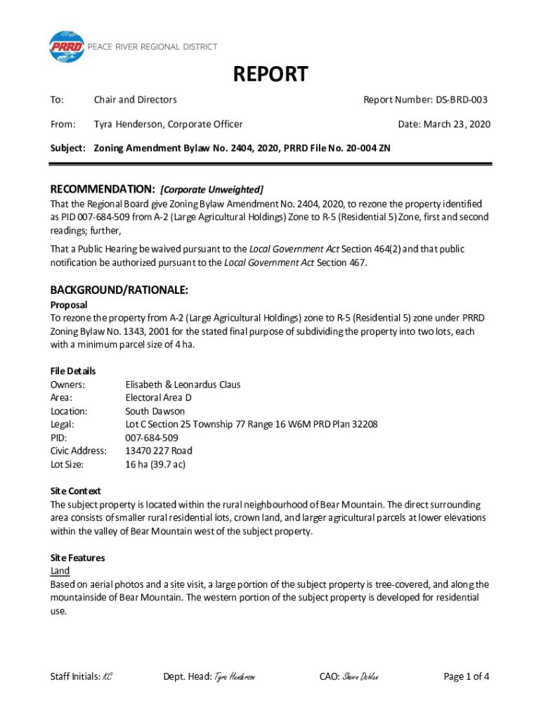 Fillable Online prrd bc OCP and Zoning Amendment Bylaw No. 2400 and 2401, ... Fax Email Print ...