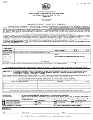 Fillable Online Nursery Inspection - Virginia Department of Agriculture ...