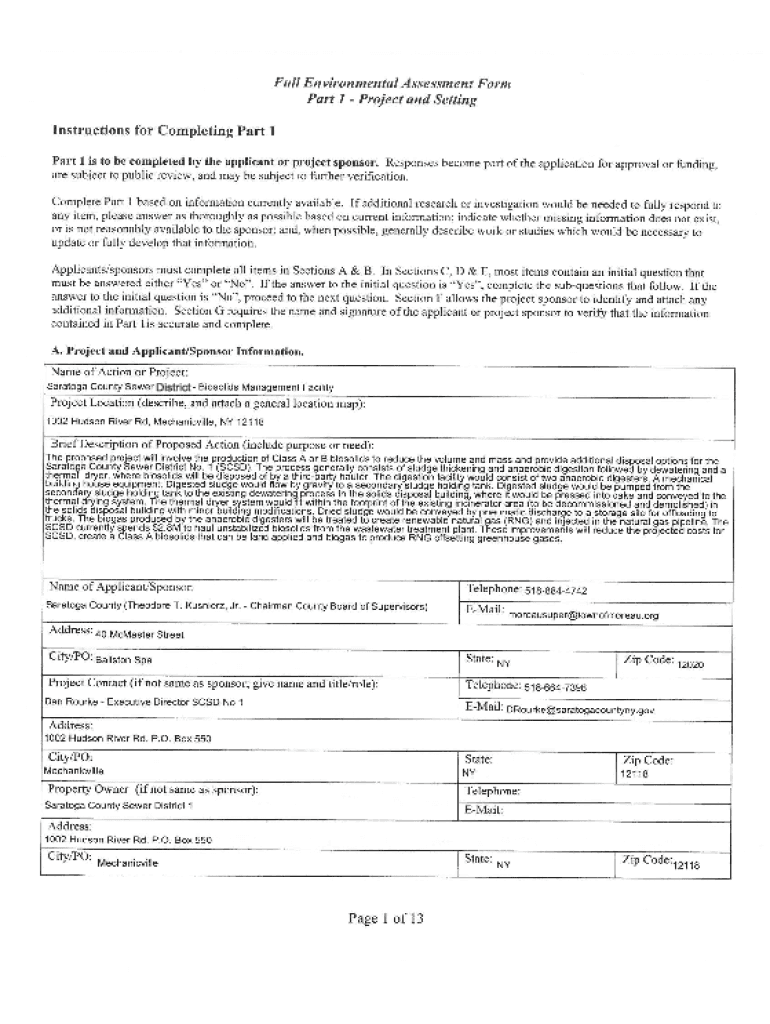 Fillable Online Full Environmental Assessment Form Part 3 - Port Chester, NY Fax Email Print ...