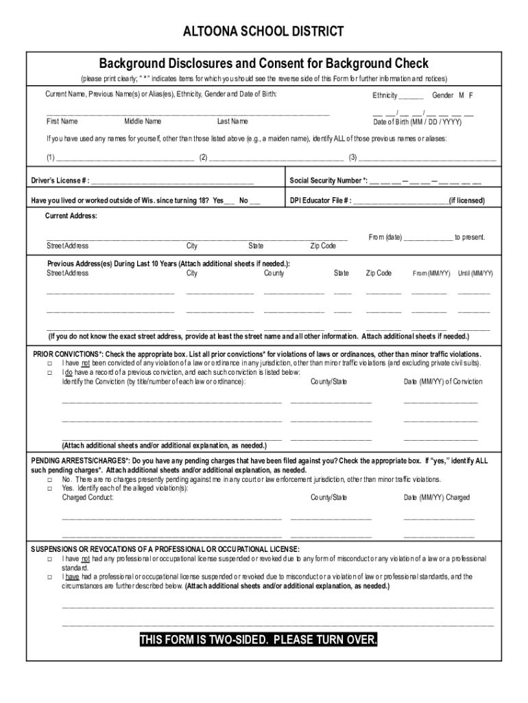 Fillable Online Authorization and Disclosure Forms - InCheck Fax Email ...