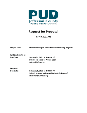Fillable Online Request for Proposal RFP# 2021-01 On-Line Managed Flame ...