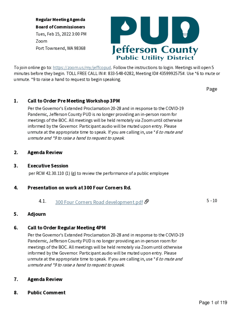 Fillable Online Passive RFP Example - Jefferson County PUD Fax Email Print - pdfFiller