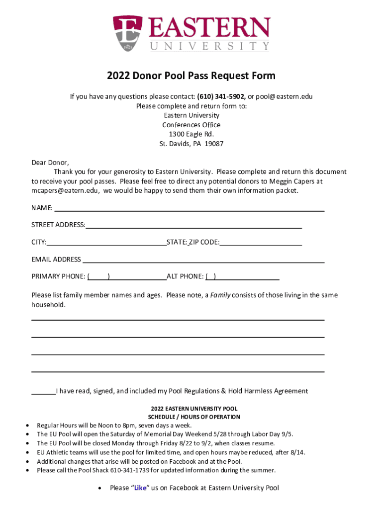 Fillable Online Eastern University Student Acceptance Form (Traditional ... Fax Email Print ...