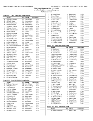 Fillable Online Tumey Timing & Data Track Records - Athletic.net Fax ...