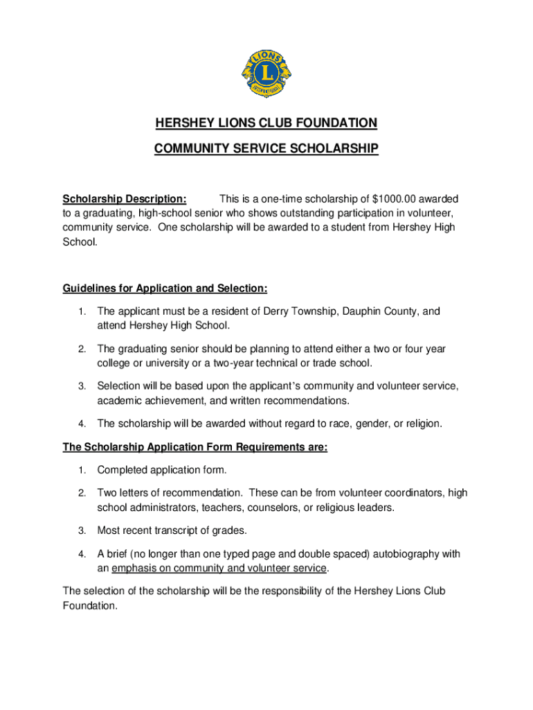 Fillable Online Lions club application form: free download. On-line ...
