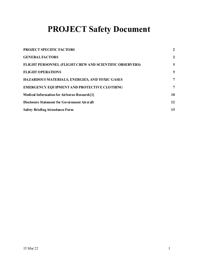 Fillable Online Project/Site Specific Safety Plan (P/SSSP) Template ...