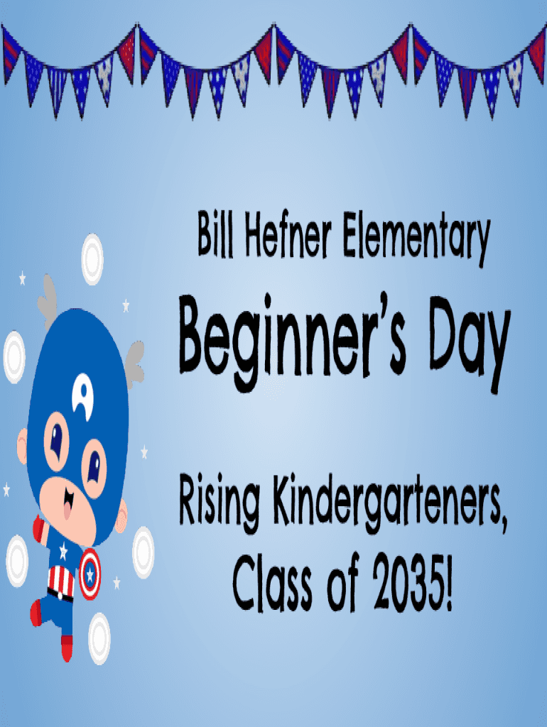 Fillable Online Benjamin Martin Elementary-Beginner's Day! Fax Email ...