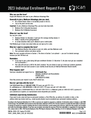 Fillable Online 2023 Individual Enrollment Request Form Fax Email Print - pdfFiller