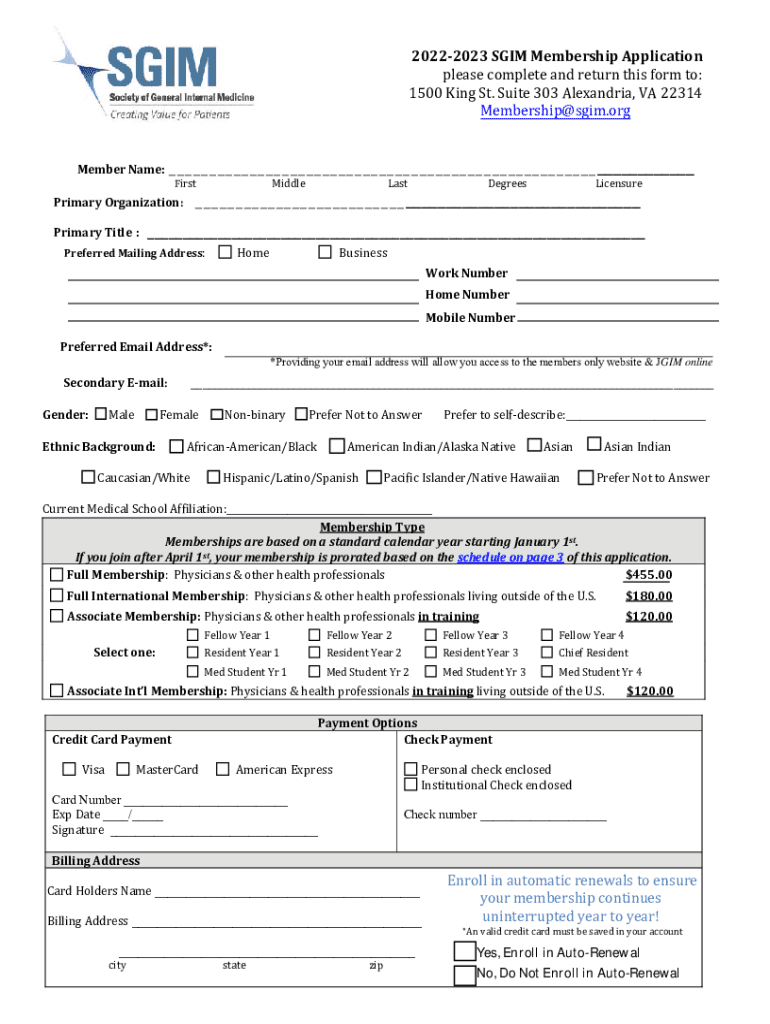 Fillable Online Login to Society of General Internal Medicine Fax Email ...