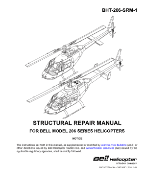 Fillable Online structural repair manual - for bell model 206 series ...