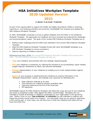 Fillable Online Safe System of Work Plan (SSWP) - Health and Safety ...