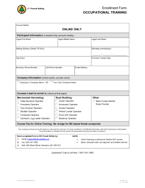 Fillable Online Instructions for AEL Enrollment Form Fax Email Print ...