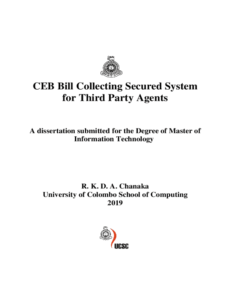 Fillable Online CEB Bill Collecting Secured System for Third Party ...