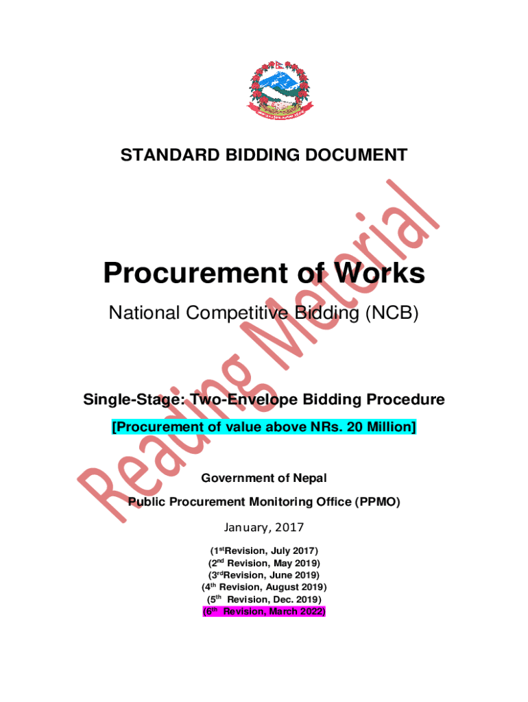 Fillable Online ppmo gov National Electronic Procurement (e-GP) System ...