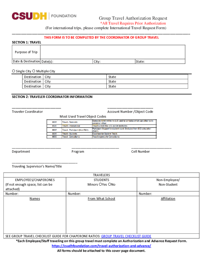 Fillable Online INTERNATIONAL TRAVEL PRE-AUTHORIZATION REQUEST ... Fax ...