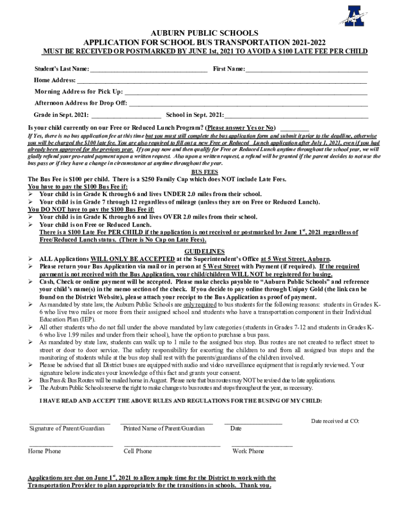 Fillable Online SCHOOL BUS HANDBOOK APPLICATION FORM - Hawaii DOE Fax Email Print - pdfFiller
