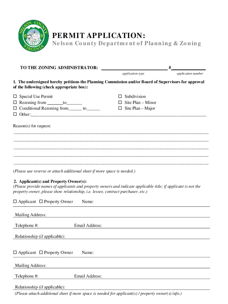 Fillable Online Planning and Zoning, Permits, and Building Inspections Fax Email Print - pdfFiller