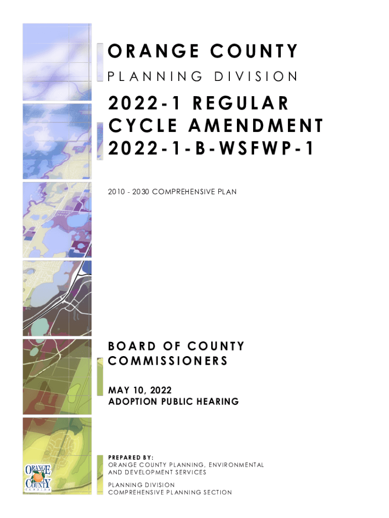 Fillable Online Comprehensive Planning - Orange County Government Fax ...
