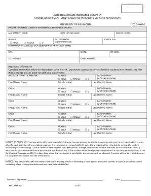 Fillable Online Medical Enrollment Form - UHCeServices Fax Email Print ...