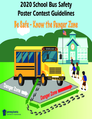 Fillable Online School Bus Safety Poster Contest winners announced Fax ...