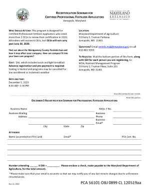Fillable Online mda maryland APPLICATION FOR NUTRIENT MANAGEMENT ...