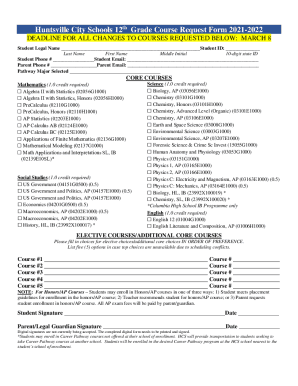 Fillable Online Huntsville City SchoolsStudent Trip/Event Authorization ...