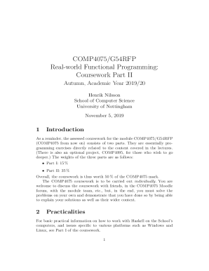 Fillable Online COMP4075/G54RFP Real-world Functional Programming Fax ...