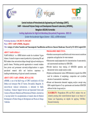 Fillable Online Inviting Application for High-End Workshop (Karyashala ...