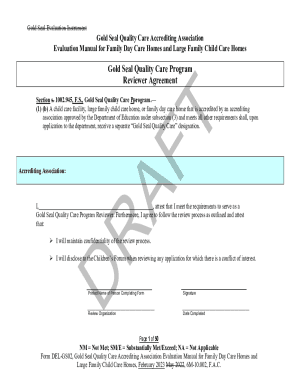 Fillable Online Form DEL-GS02 Gold Seal Quality Care Accrediting ...