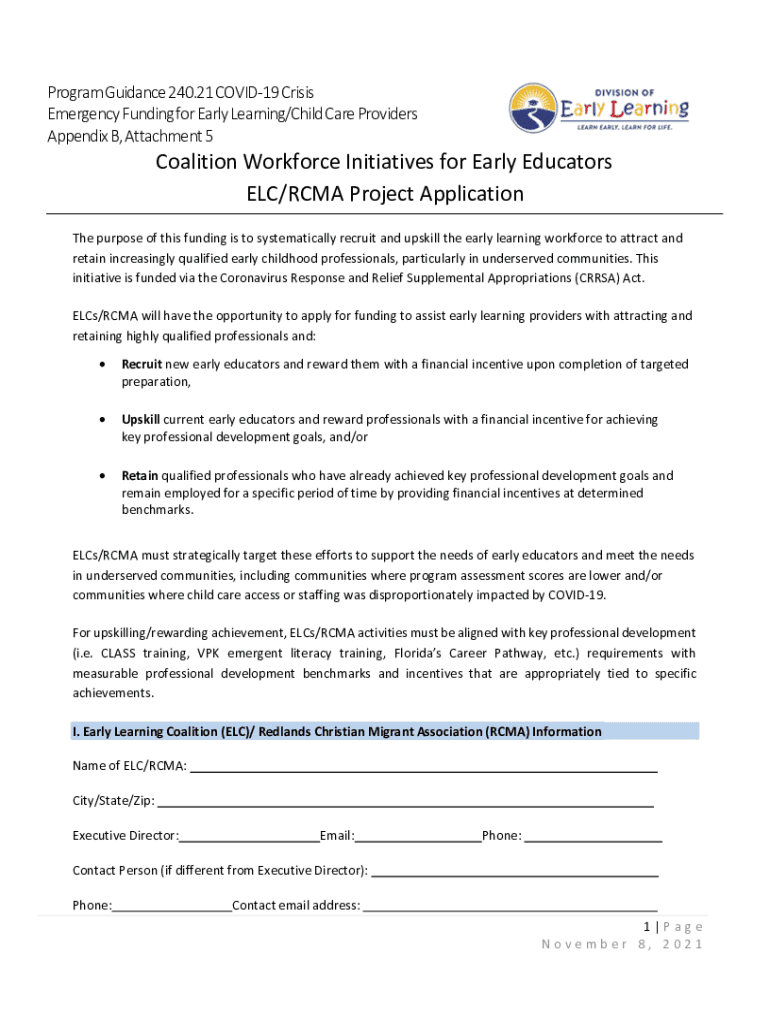 Fillable Online 240.21 (B) Att 5 - COVID-19 Coalition Workforce ...