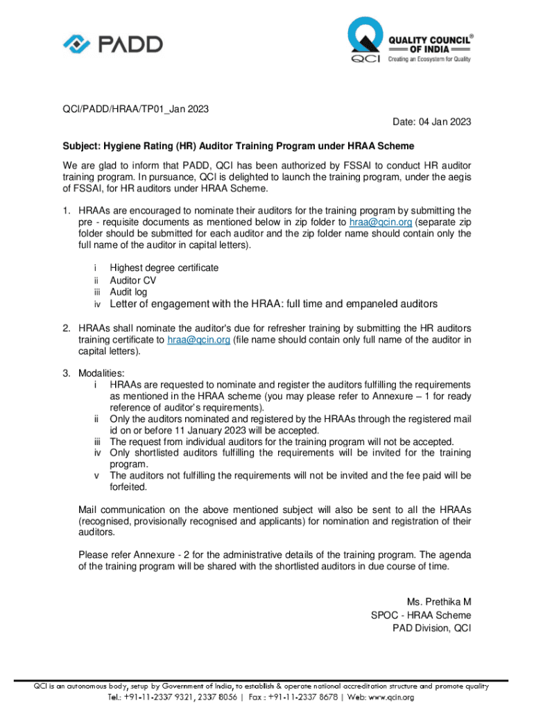 Fillable Online Quality Council launches scheme for hygiene-rating ...