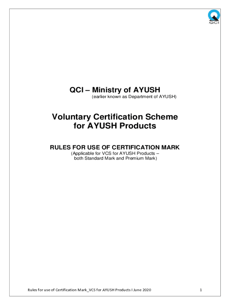 Fillable Online SECTION IV VOLUNTARY CERTIFICATION SCHEME FOR ... Fax ...