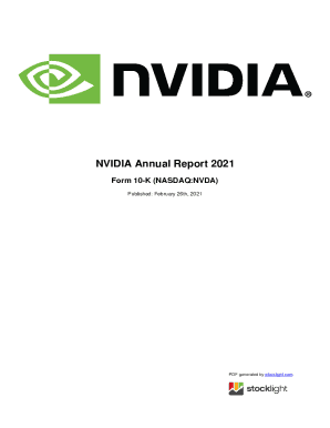 Fillable Online FORM 10-K NVIDIA CORPORATION - cloudfront.net Fax Email ...