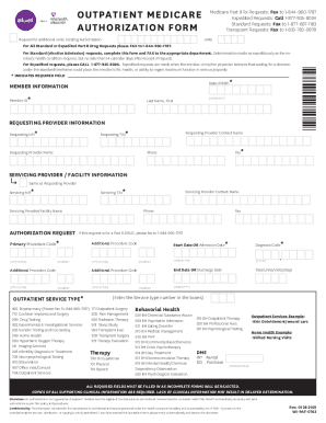 Fillable Online WI-PAF-0763-Outpatient Medicare Authorization Form ...