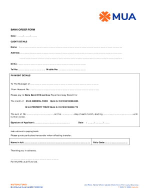 Fillable Online BANK ORDER FORM SBM--New 2019 with Logo Fax Email Print ...