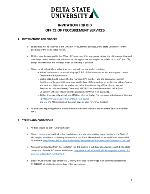 Fillable Online Purchasing Terms and Definitions - IDOA: Procurement ...