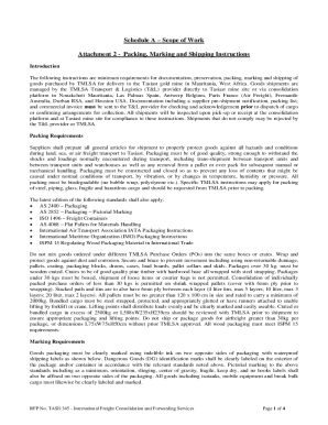 Fillable Online annex h packing, marking and shipping requirements ...