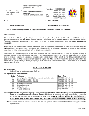 Fillable Online per details mentioned in the CHECK LIST attached ...