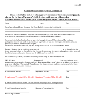Fillable Online Please complete this form if you have any previous ...