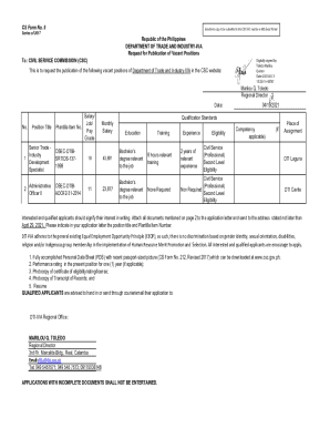 Fillable Online Copy of CSC Form No. 9.xlsx Fax Email Print - pdfFiller
