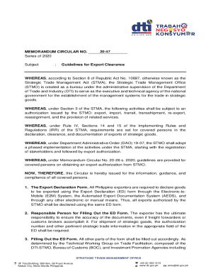 Fillable Online Export Authorization Guidelines and Forms Fax Email ...