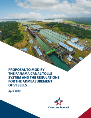 Fillable Online Panama Canal Authority (ACP) publishes a proposal to ...