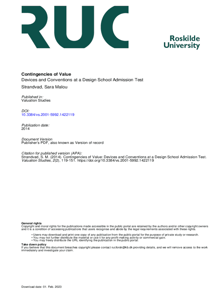 Fillable Online rucforsk ruc Devices and Conventions at a Design School ...