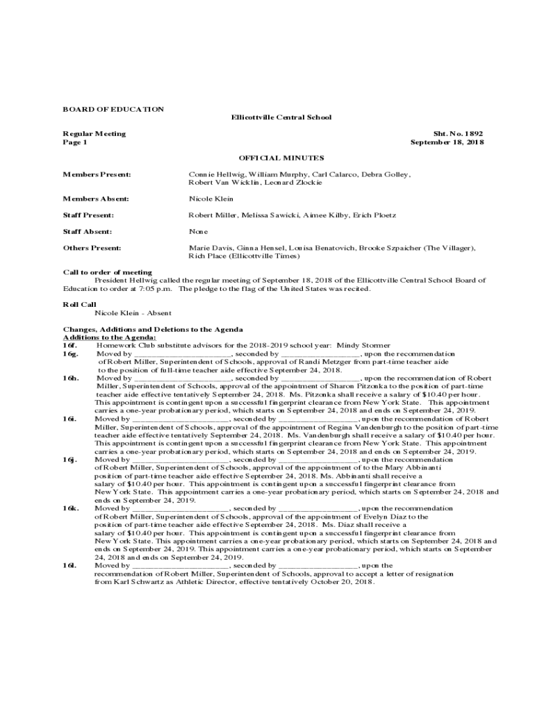 Fillable Online Connie Hellwig, William Murphy, Carl Calarco, Debra ...