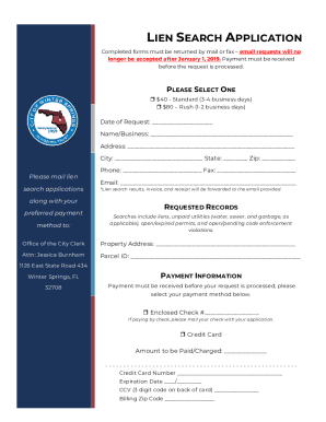 Fillable Online Completed forms must be returned by mail Fax Email ...