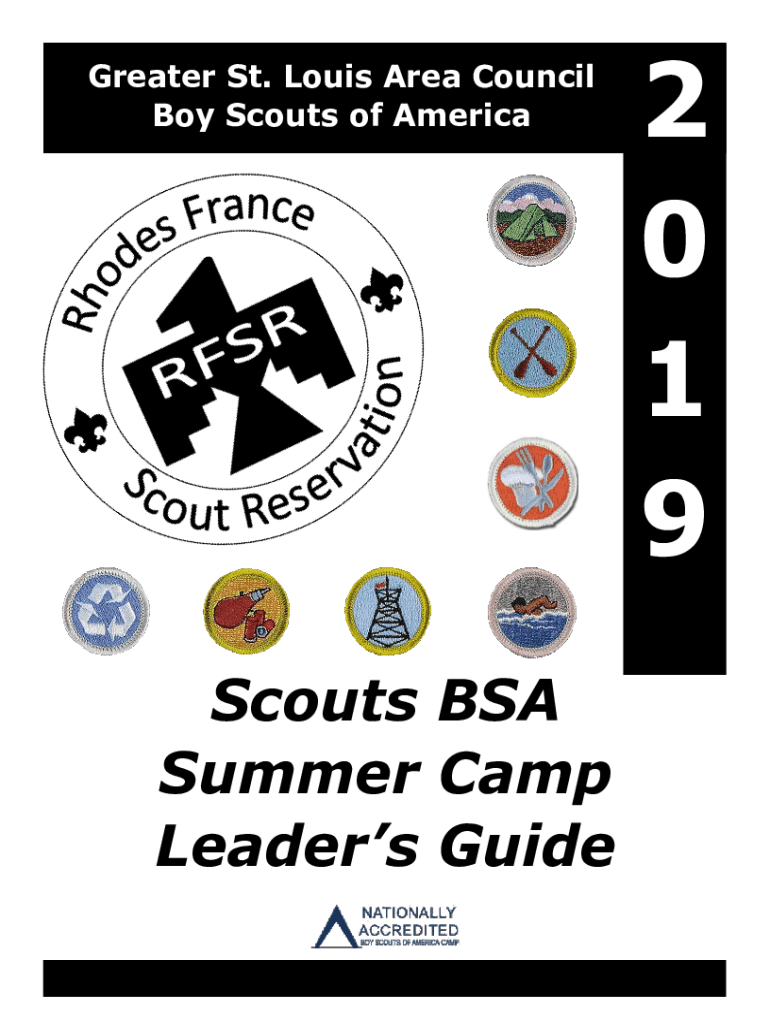 Fillable Online Scouts BSA Summer Camp Leader's Guide Fax Email Print ...