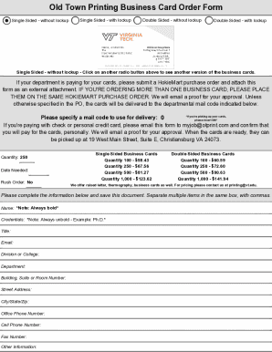 Fillable Online How to create a sheet of double sided business cards ...