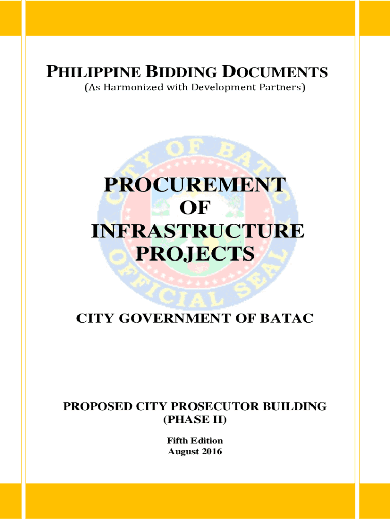 Fillable Online PHILIPPINE BIDDING DOCUMENTS - DPWH Fax Email Print ...