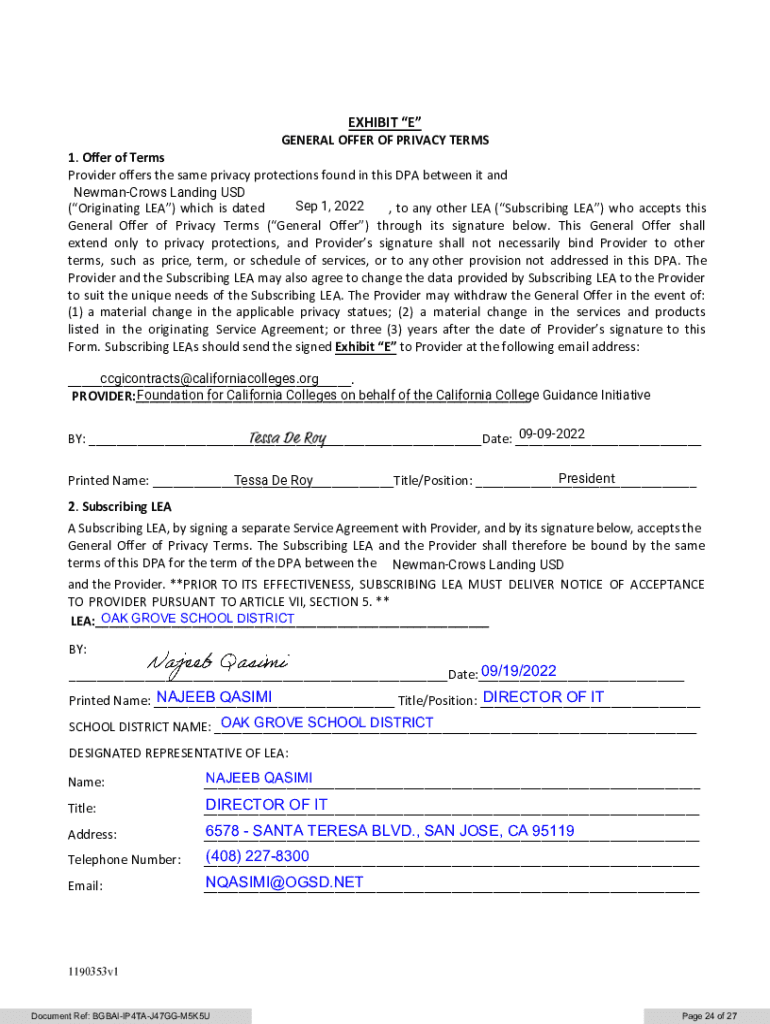 Fillable Online UTAH STUDENT DATA PRIVACY AGREEMENT Version 2.0 Fax ...